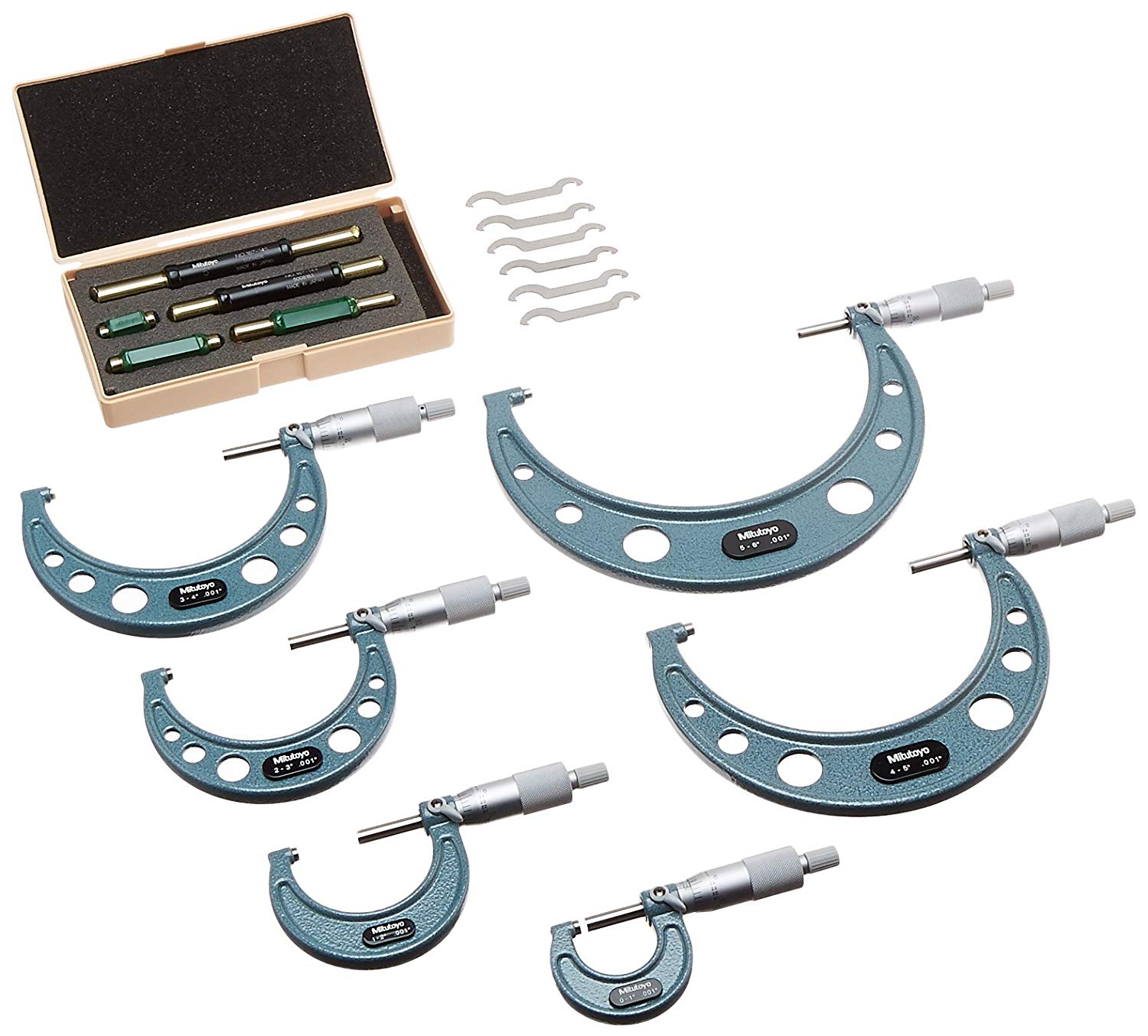 HOLTS Precision Inc. | Outside Micrometer 6 Piece Set, 0-6in/.001in ... HOLTS Precision Inc. | Outside Micrometer 6 Piece Set, 0-6in/.001in ...